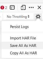 Generating a HAR file – xMatters
